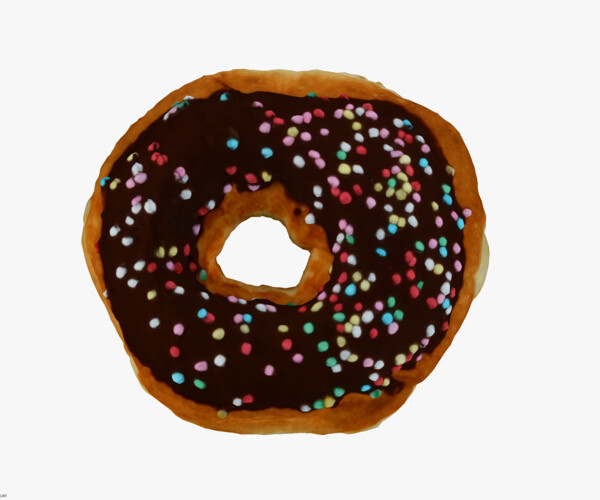 ArtStation - DONUT #2 3D MODEL - LOW POLY \ HIGH POLY - CROSS-POLARIZED ...