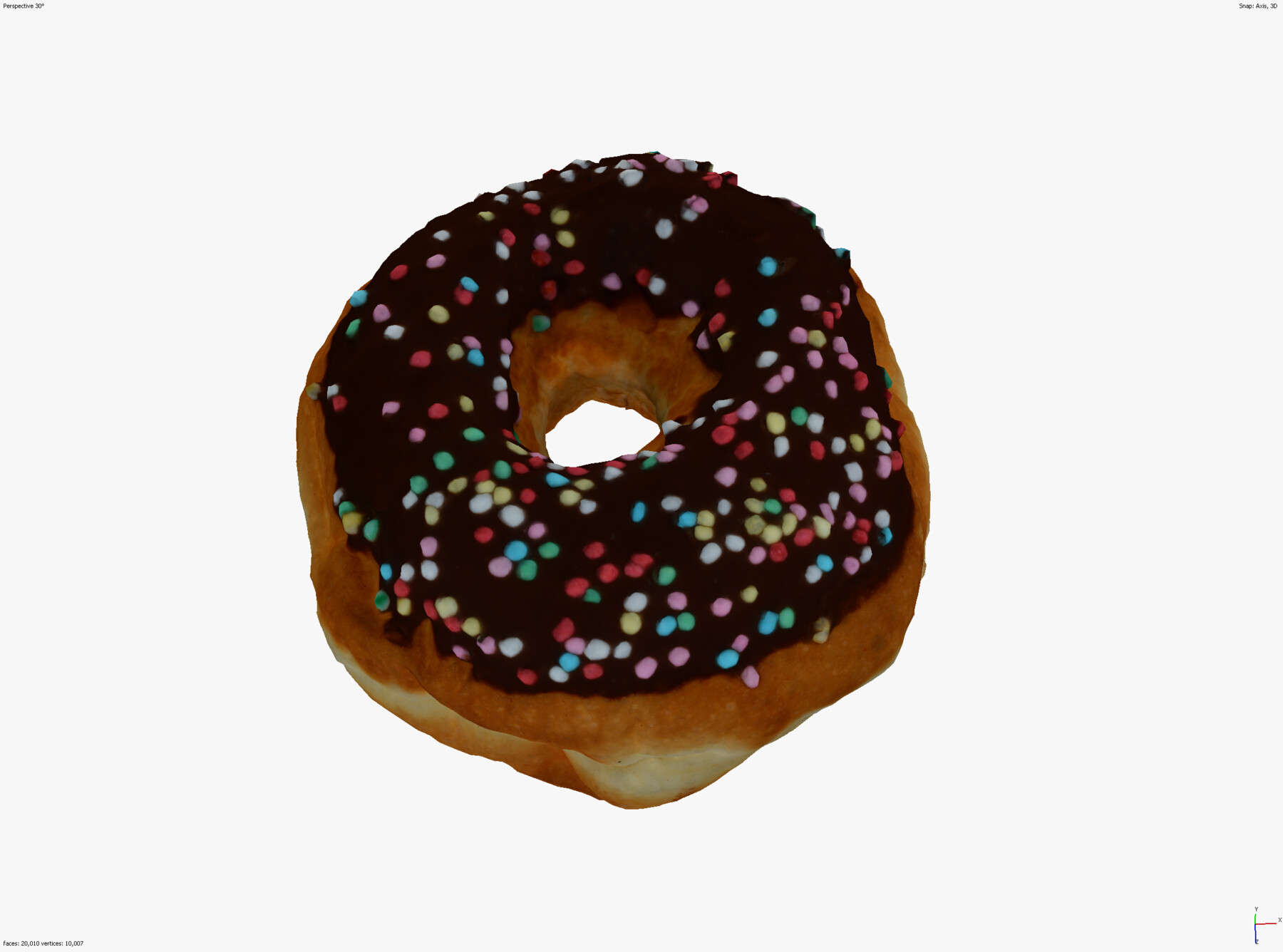 ArtStation - DONUT #2 3D MODEL - LOW POLY \ HIGH POLY - CROSS-POLARIZED ...