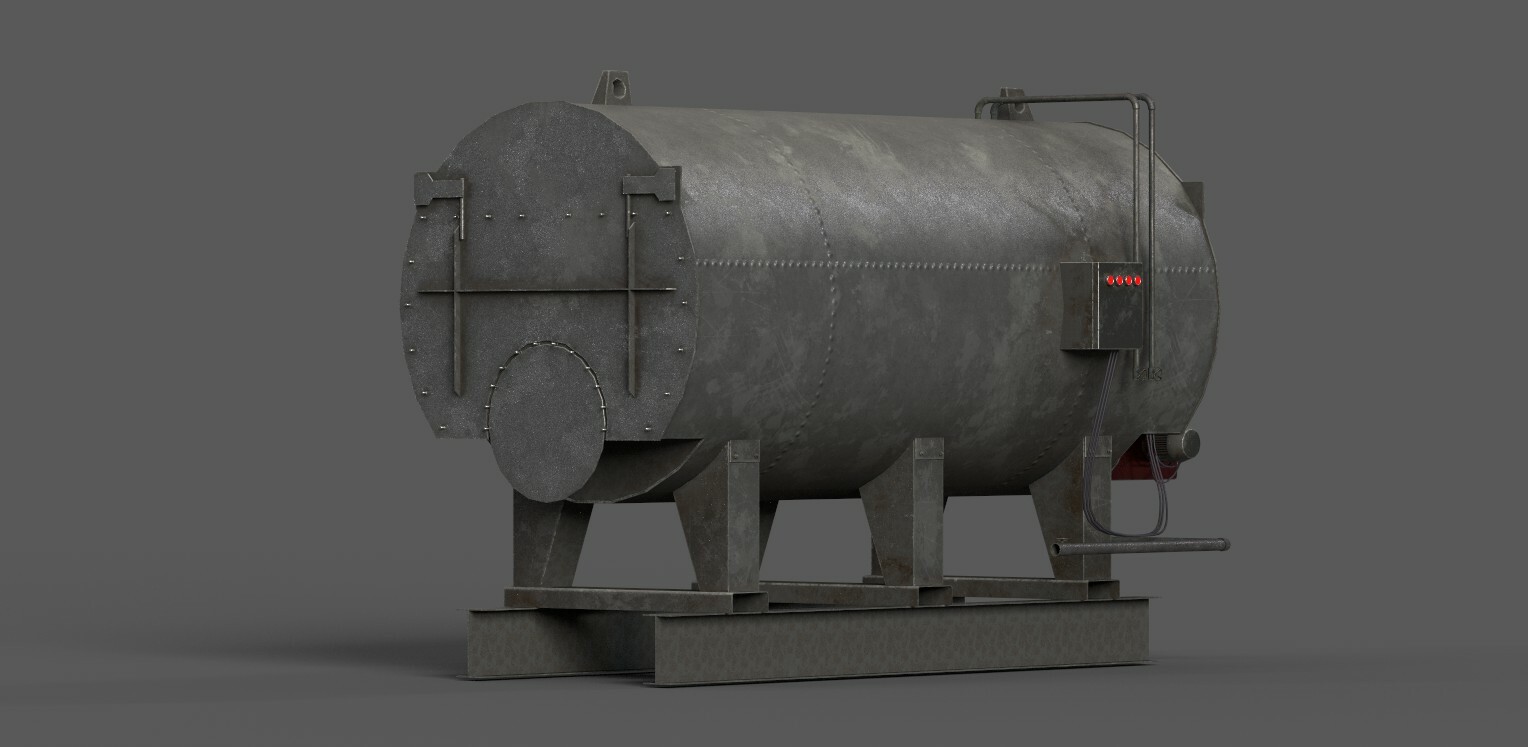 ArtStation - steam boiler | Game Assets