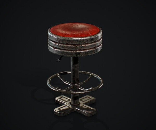 ArtStation - Fallout 4 Fanart - Diner Stool | Game Assets