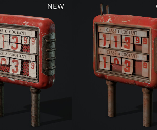ArtStation - Fallout 4 Fanart - Gas Station Sign | Game Assets