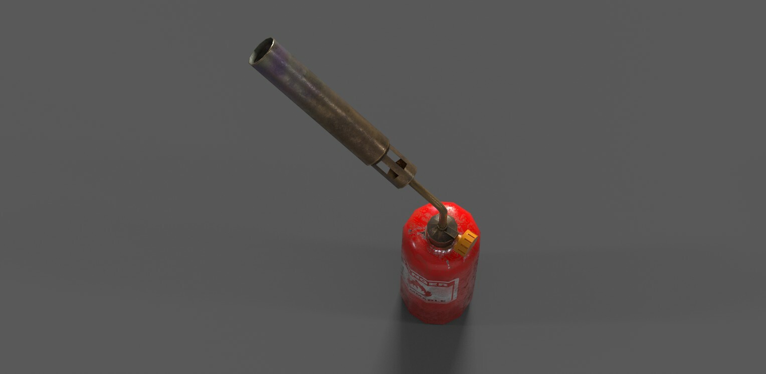 ArtStation - Low-poly Flame Thrower | Game Assets