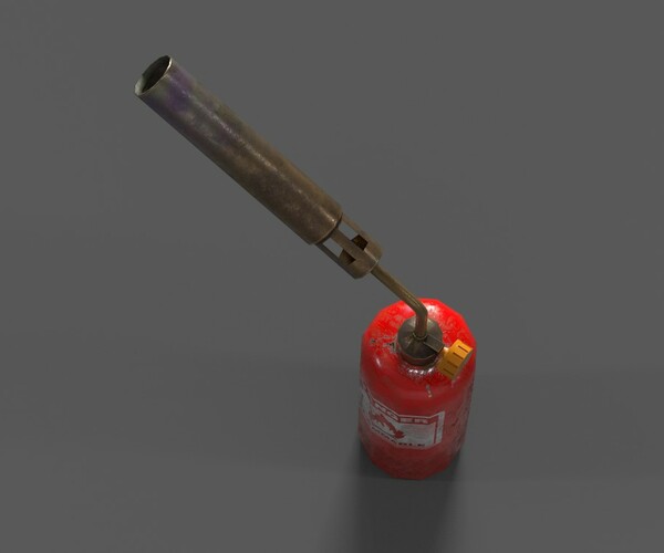 ArtStation - Low-poly Flame Thrower | Game Assets