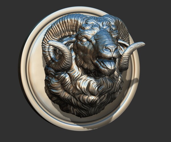 ArtStation - Bleating ram head | Resources