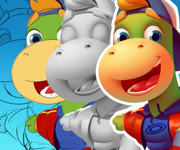 ArtStation - Stylized character digital painting (timelapse + PSD file ...