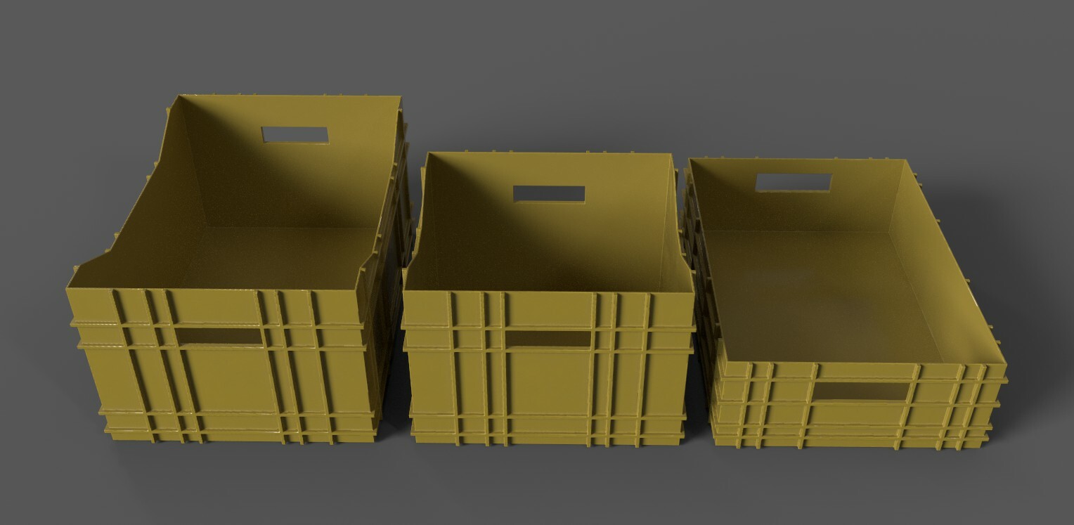 ArtStation - Lowpoly Plastic Box | Game Assets