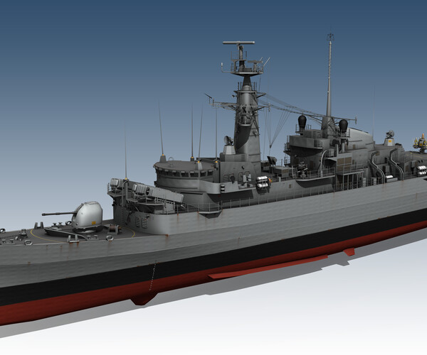 ArtStation - Amazon-Class Type 21 Frigate | Game Assets
