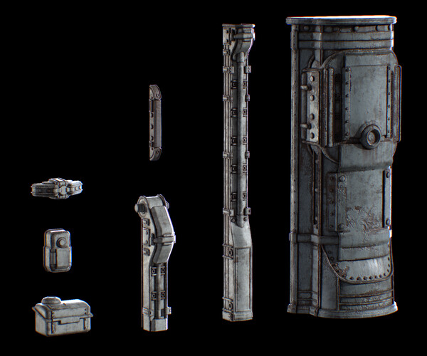 ArtStation - Fallout 4 Fanart - Ext Modules | Game Assets