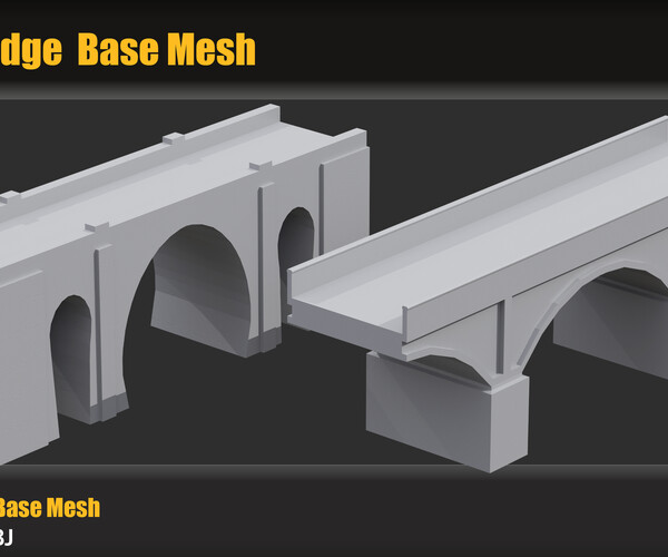 ArtStation - 25 Bridge Base Mesh | Resources
