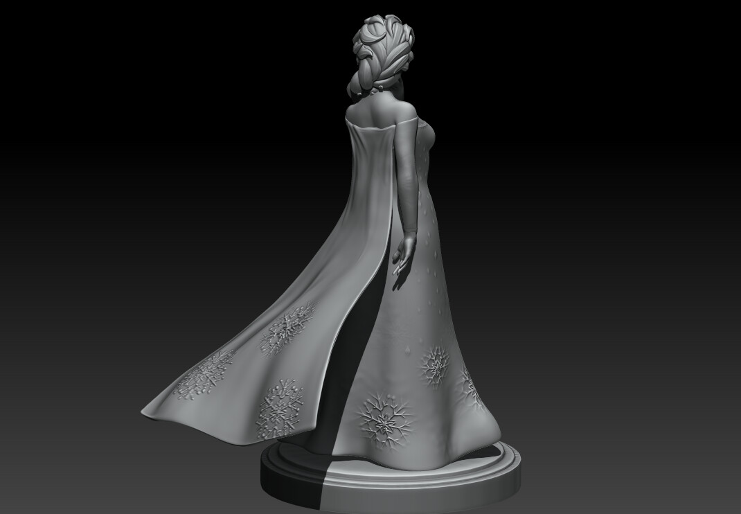 ArtStation - Elsa - Frozen Fan art 3D print model | Resources