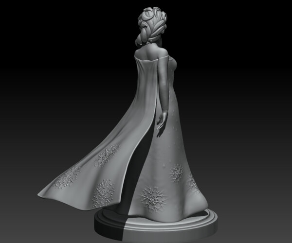 ArtStation - Elsa - Frozen Fan art 3D print model | Resources