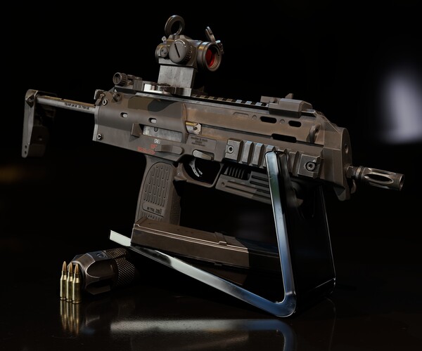 ArtStation - MP7 A1 + Micro T2 n Silencer | Game Assets