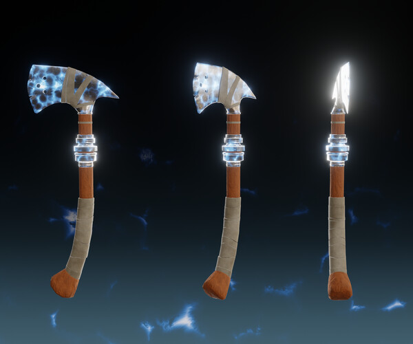 ArtStation - 8 elemental axes collection | Game Assets