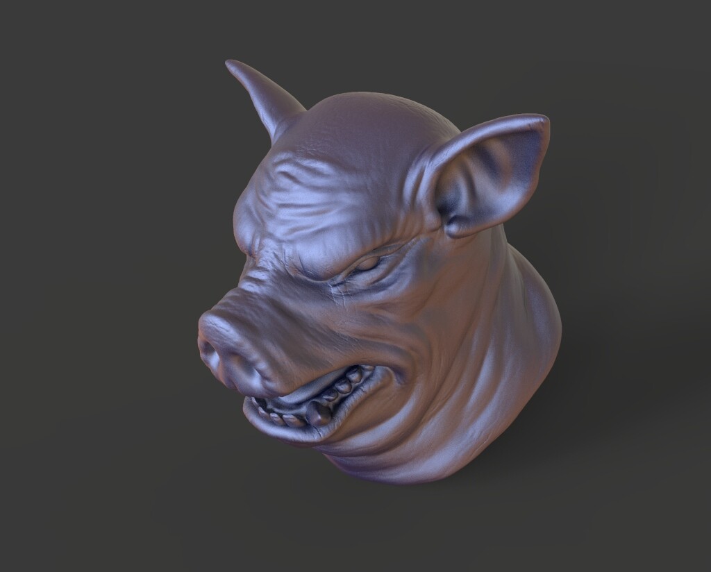 ArtStation - Head-P2_high poly sculpt | Resources