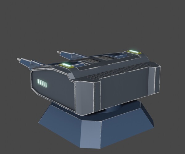 ArtStation - scifi turret | Game Assets