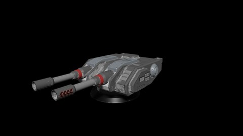 ArtStation - capital ship Turret | Game Assets