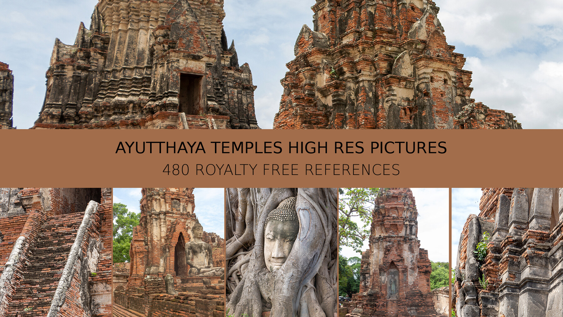 ArtStation - Reference Pack - Ayutthaya Old Temples | Resources