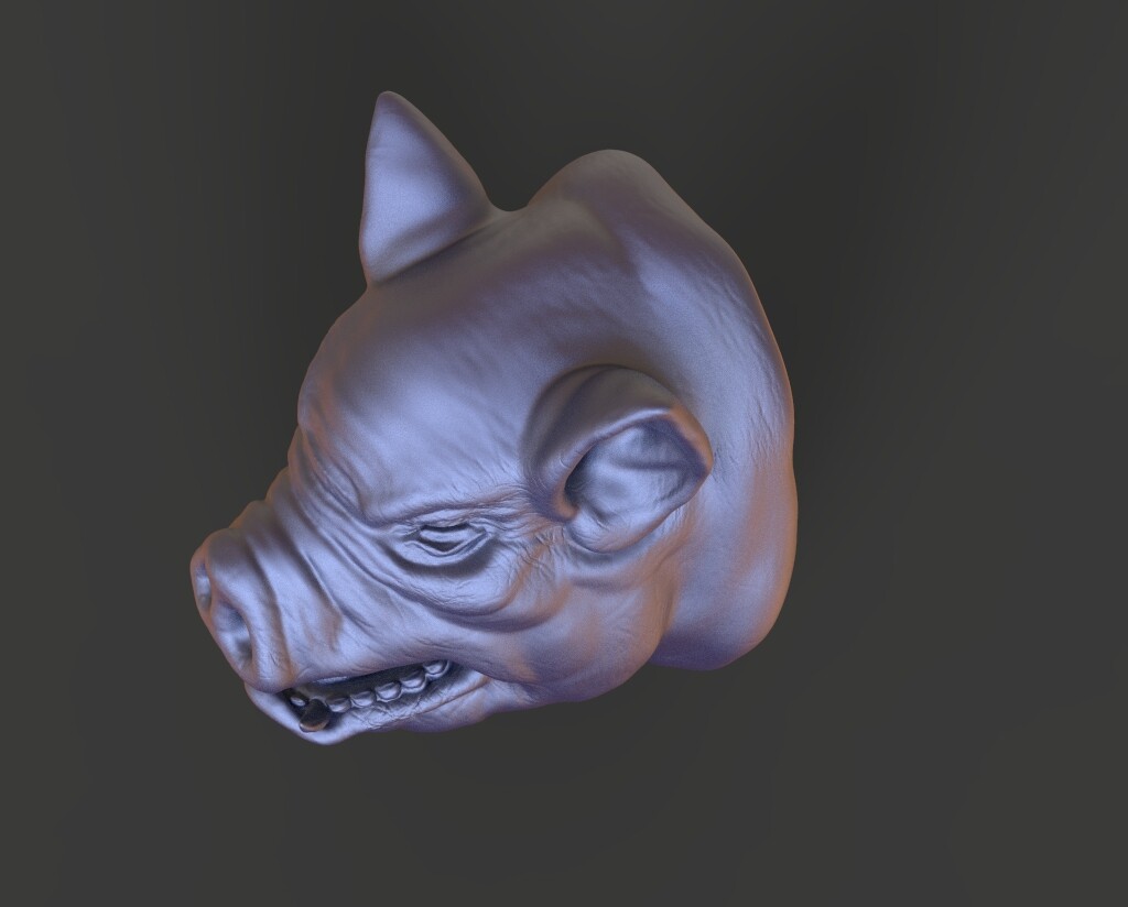 ArtStation - Head-P7_high poly sculpt | Resources