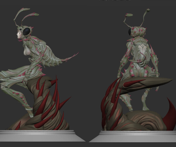ArtStation - Insect girl 3d concept | Resources