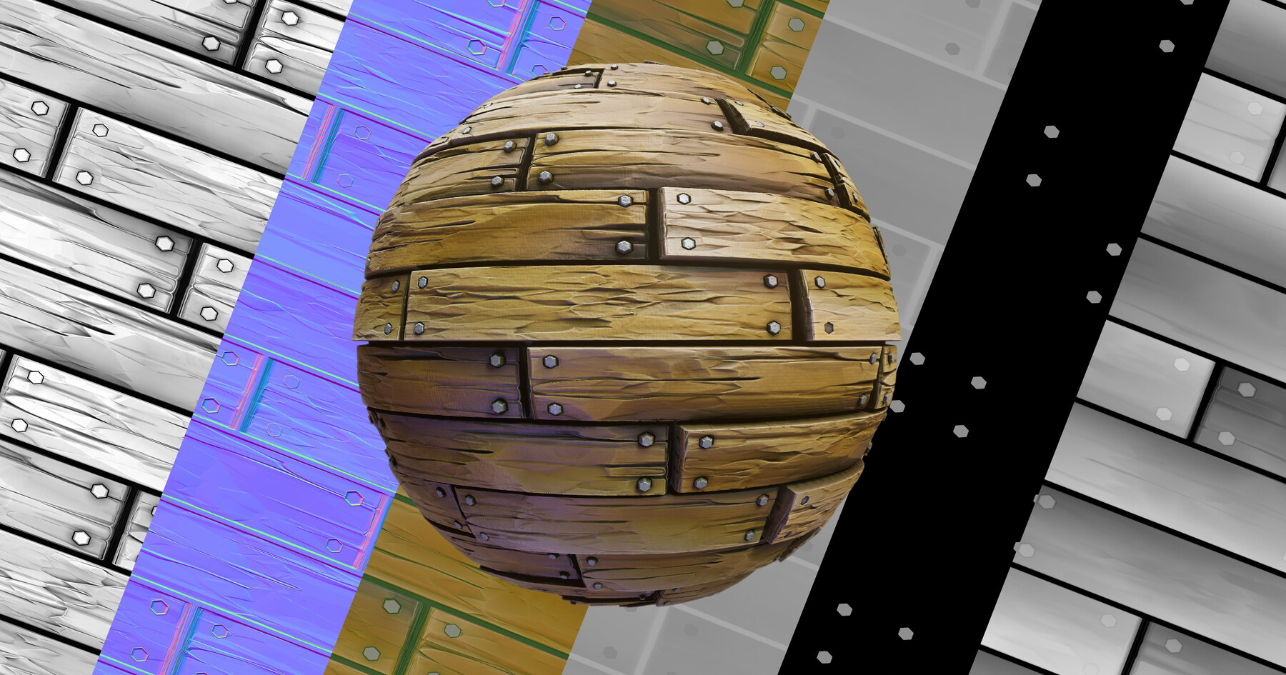 ArtStation - 5 Stylized Wood Material | Game Assets