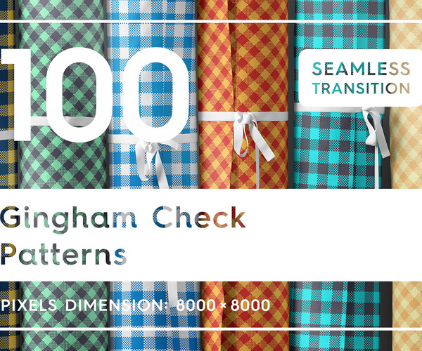 ArtStation - 100 Gingham Check Patterns | Artworks