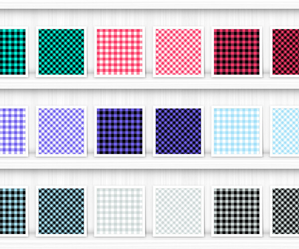 ArtStation - 100 Gingham Check Patterns | Artworks