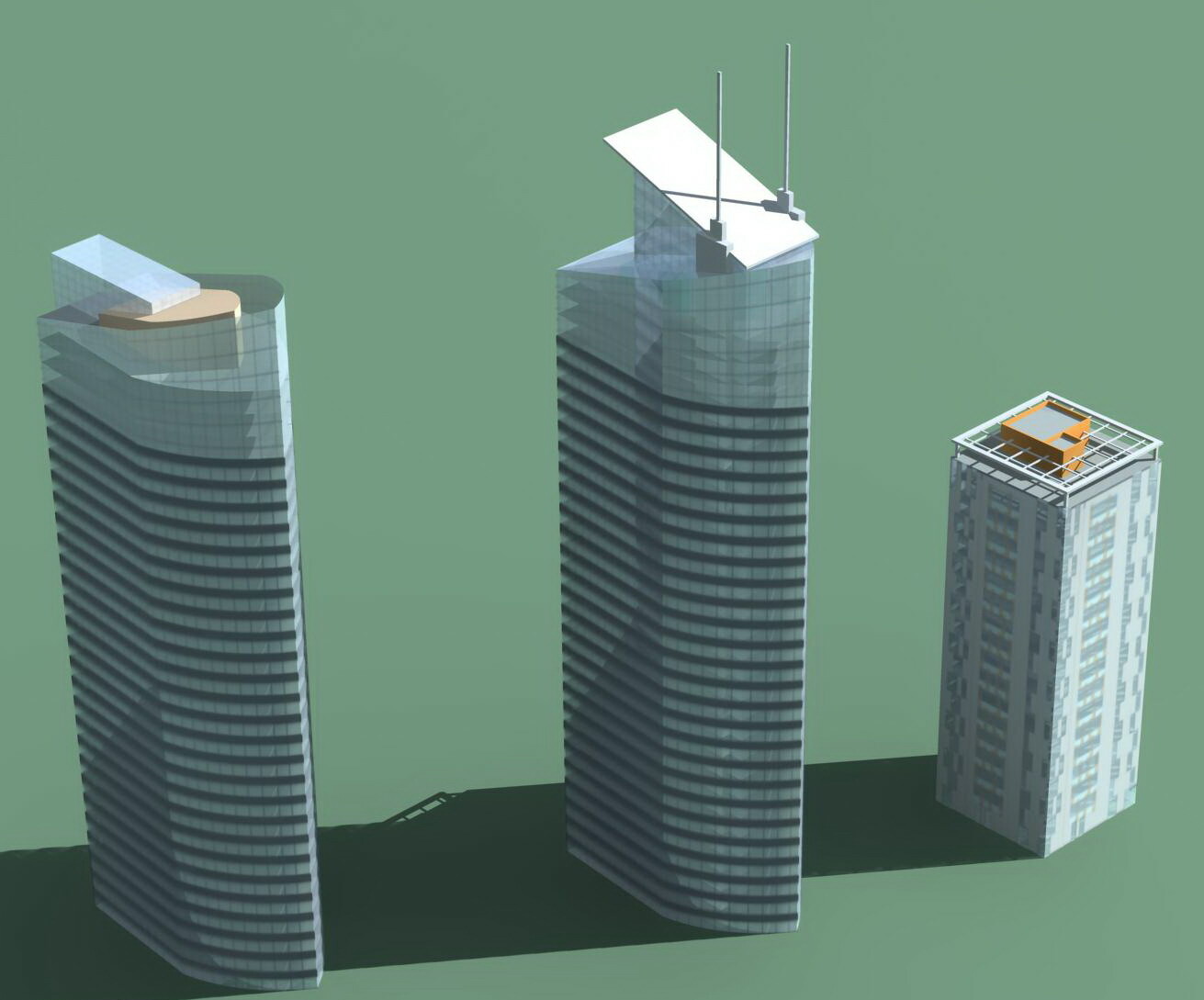 ArtStation - City hotel simple office building - 207 | Resources