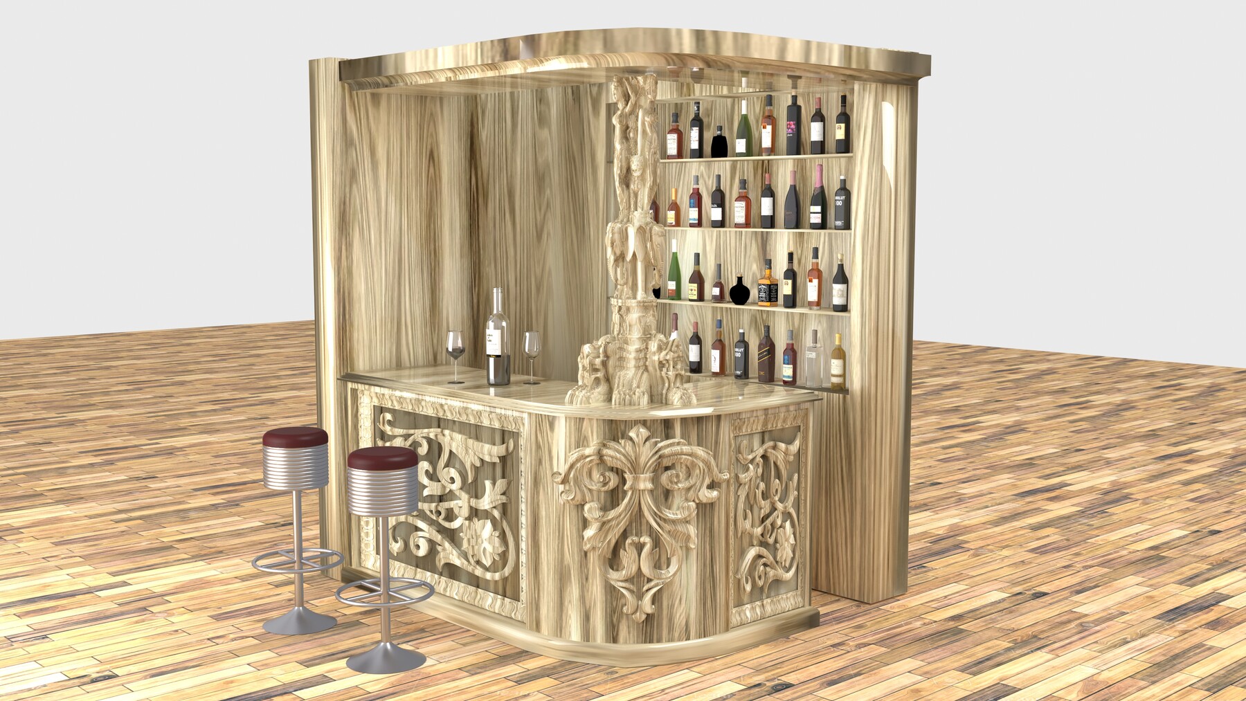 ArtStation - American Bar 3 | Resources