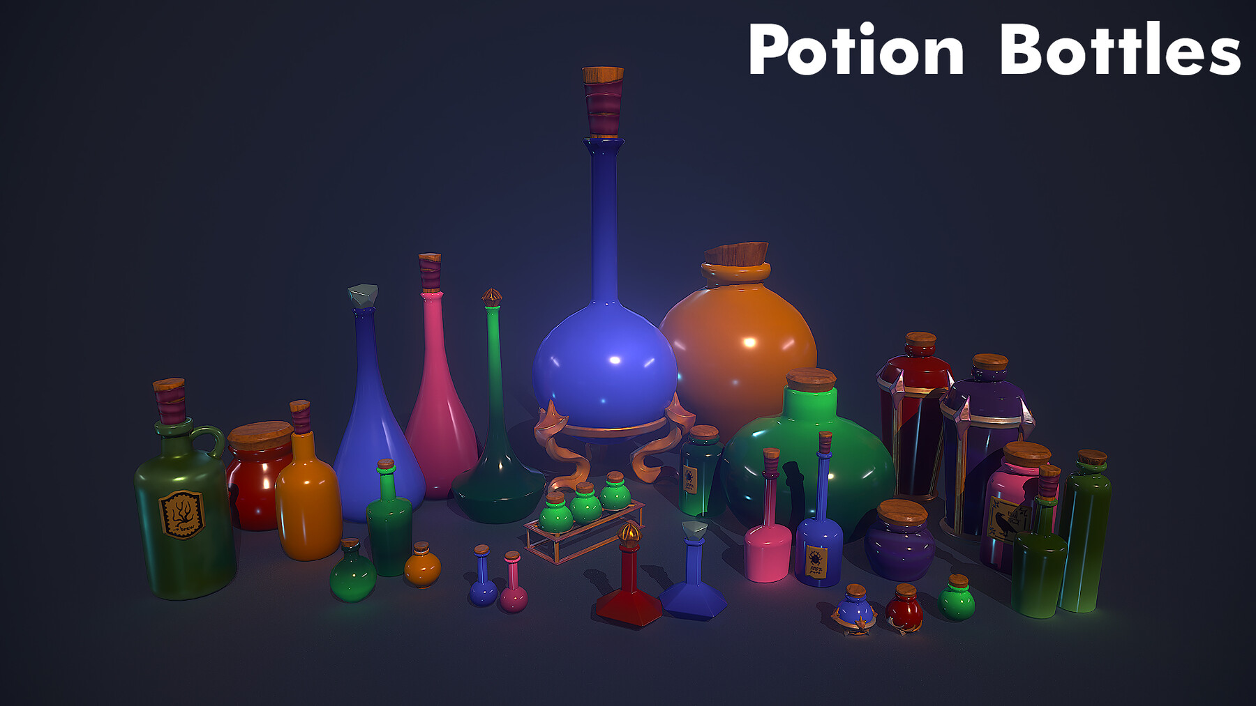 ArtStation - Potion Props Pack | Game Assets
