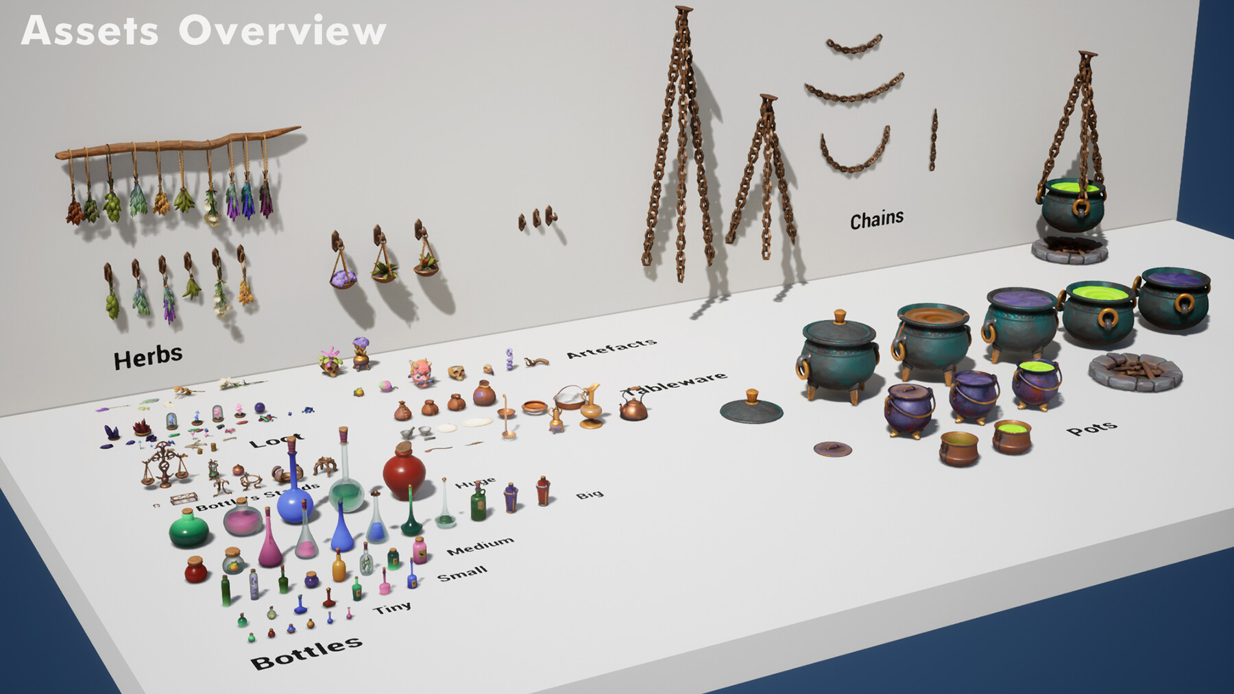ArtStation - Potion Props Pack | Game Assets