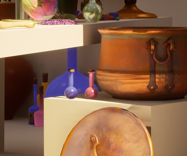 ArtStation - Potion Props Pack | Game Assets