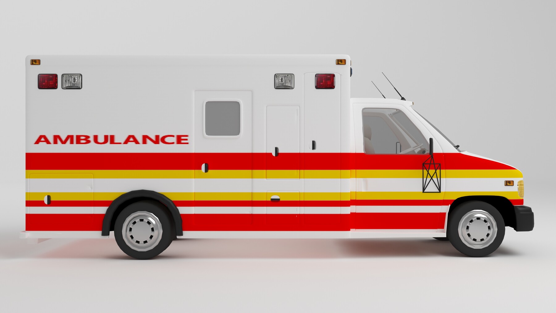 ArtStation - Ambulance 4K | Game Assets