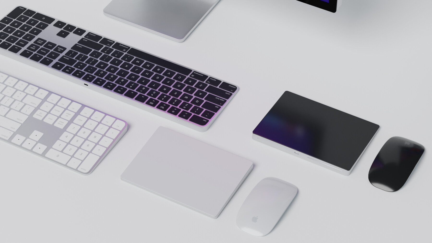 ArtStation - Mac Studio 2022 with keyboard mouse trackpad and airPods ...