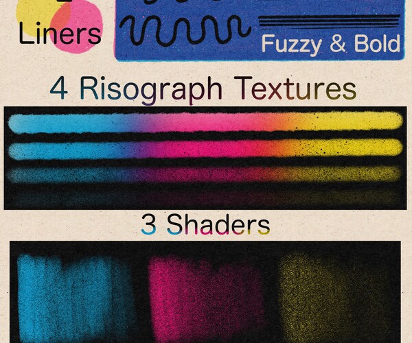ArtStation - Radical Risograph for Procreate | Brushes