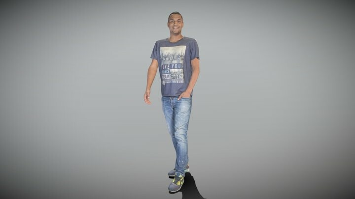 ArtStation - Man in casual walking 362 | Game Assets