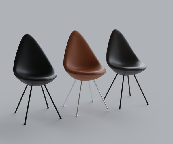 ArtStation - The Drop Chair by Fritz Hansen | Resources