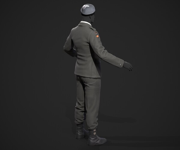 ArtStation - Military Officer uniform suit Game Assests Marmoset ...