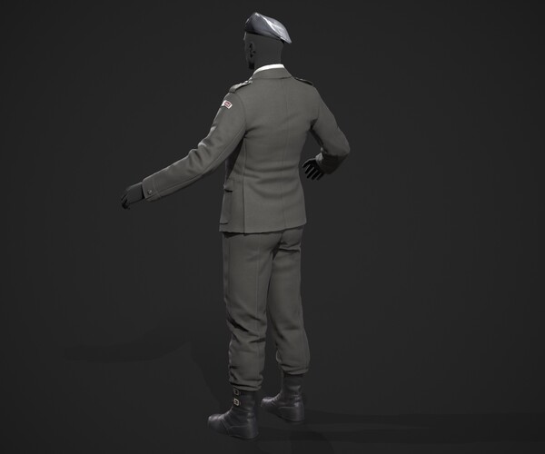 ArtStation - Military Officer uniform suit Game Assests Marmoset ...