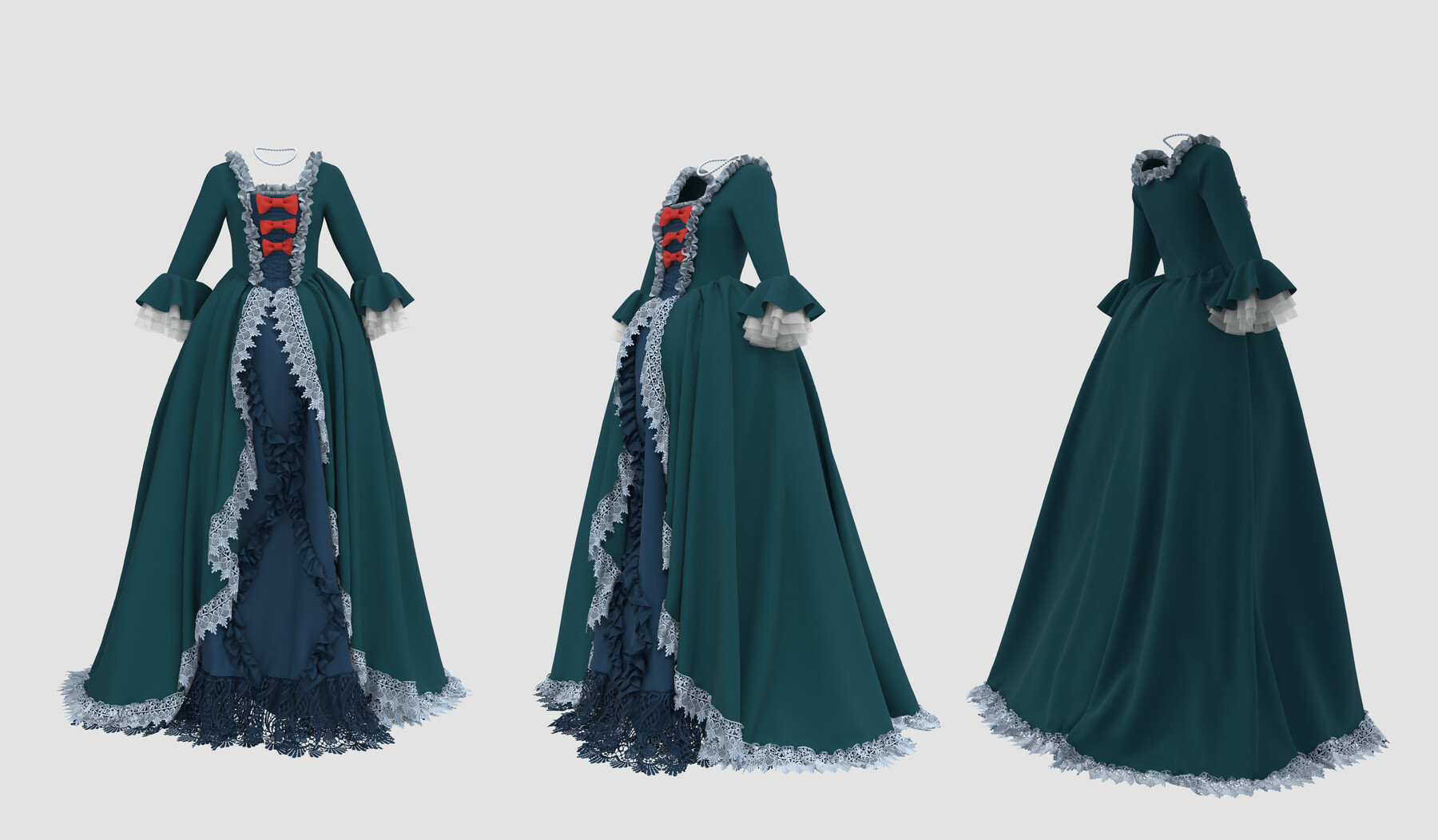 ArtStation - ZEra Costume Studio--European Court Style Evening Dress(MD ...