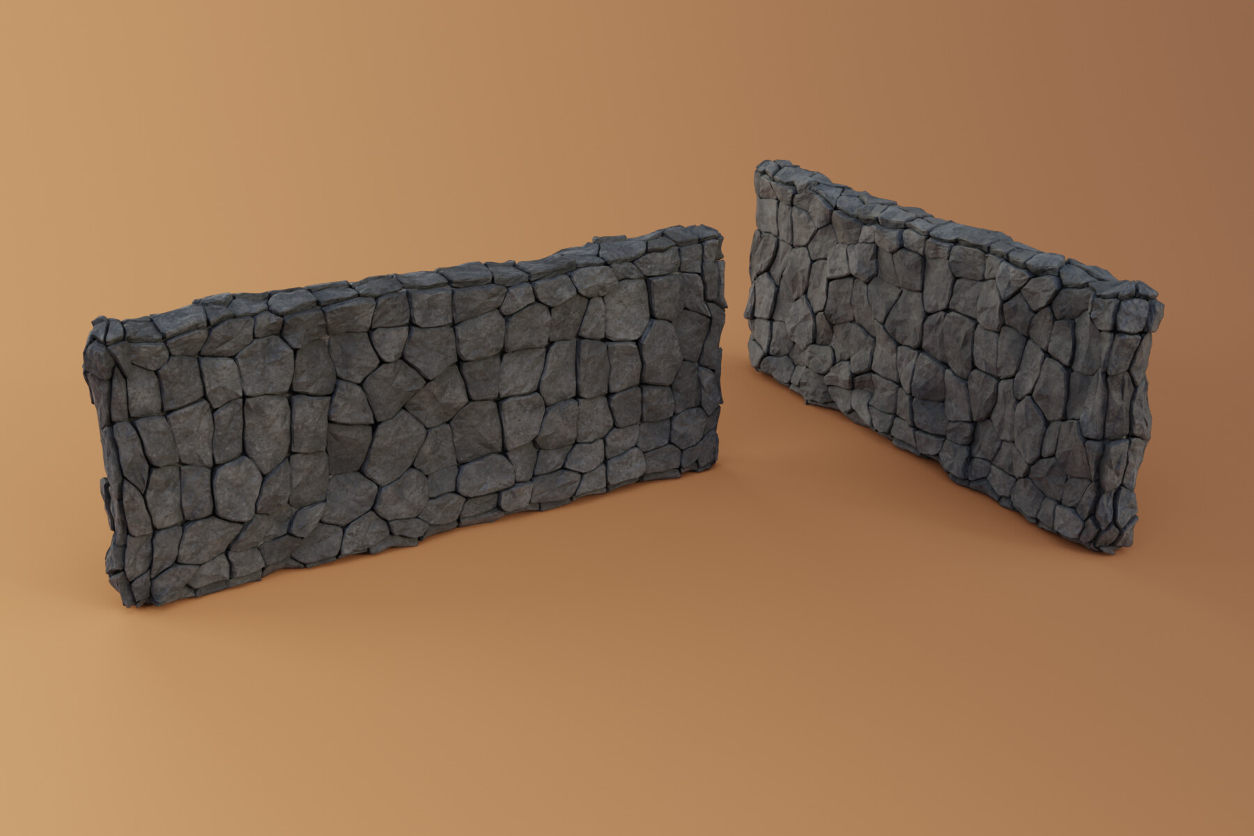 ArtStation - Stone Wall Building Set | Game Assets