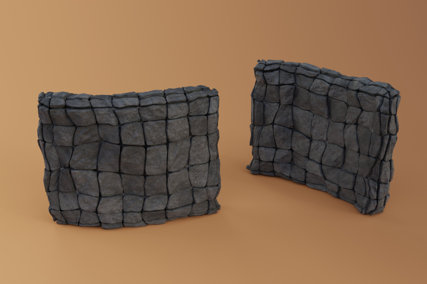 ArtStation - Stone Wall Building Set | Game Assets