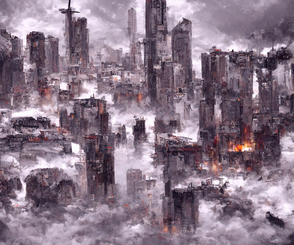 ArtStation - Apocalyptic cityscape | Artworks