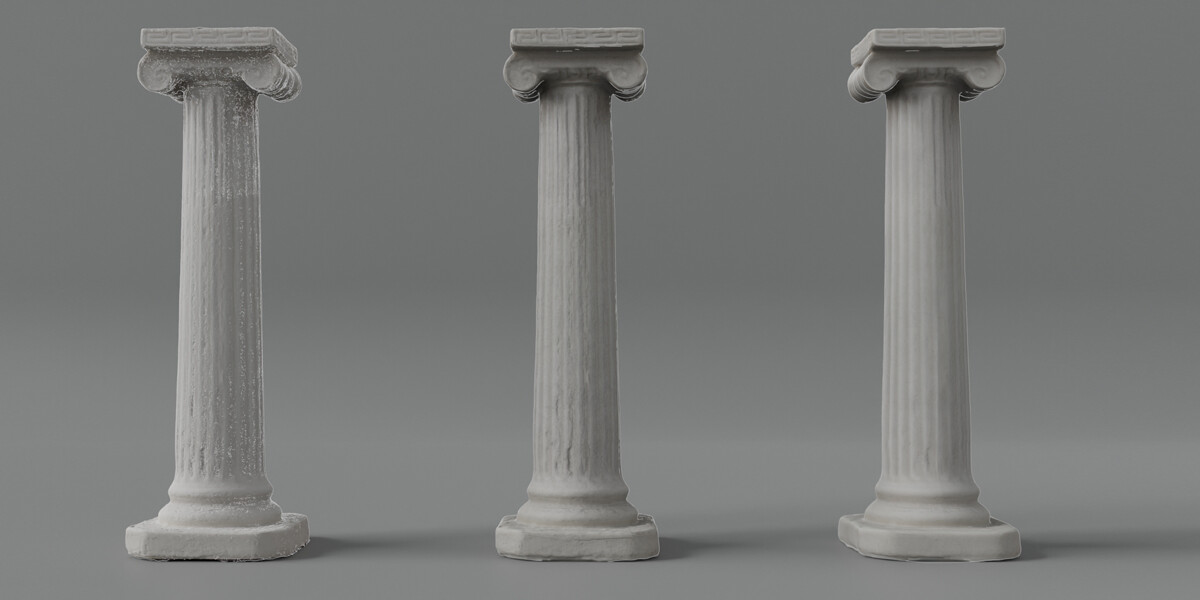 ArtStation - Photorealistic Ionic Column | Game Assets