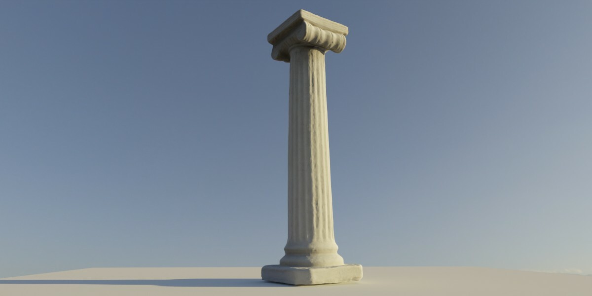 ArtStation - Photorealistic Ionic Column | Game Assets