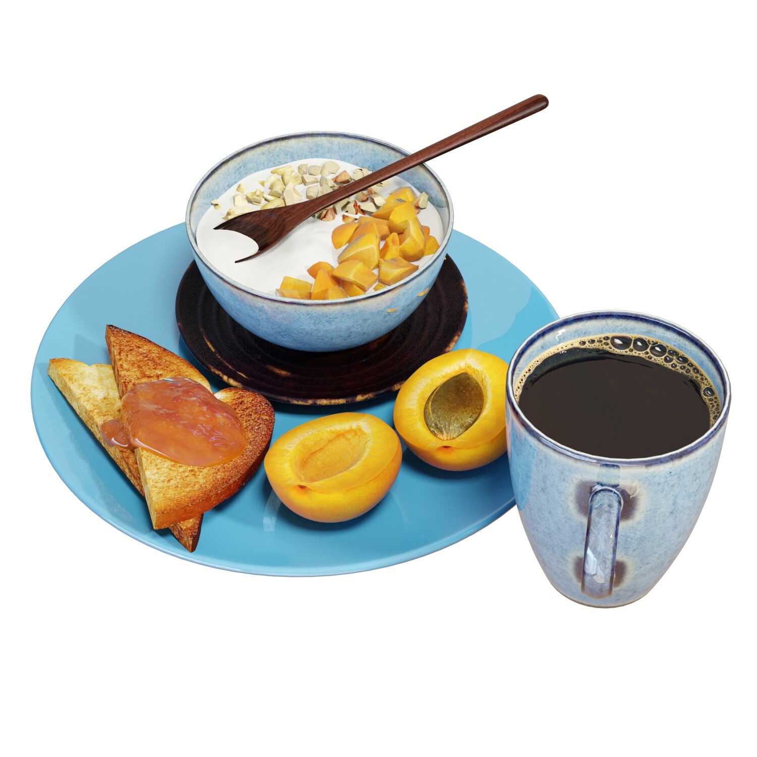 ArtStation - 3D Model / Food Set 26 / Breakfast | Resources