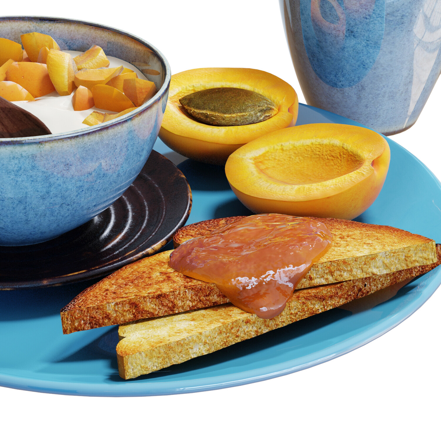 ArtStation - 3D Model / Food Set 26 / Breakfast | Resources