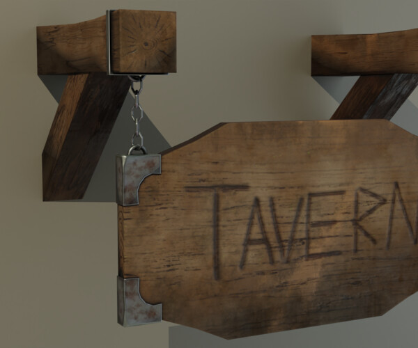 ArtStation - Tavern Sign | Game Assets