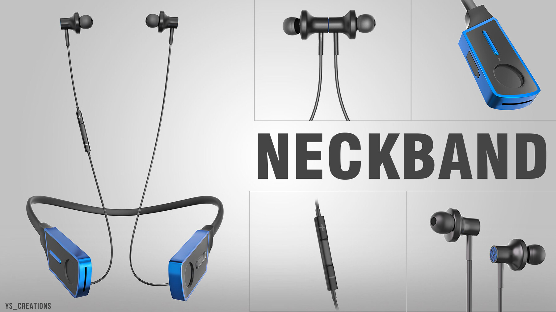 ArtStation - Earphone Neckband 3d model Lowpoly | Resources