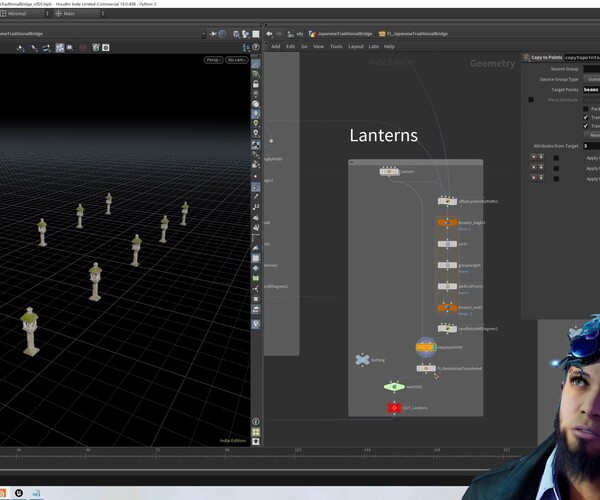 Artstation Tutorial Japanese Traditional Bridge Procedural Generator With Houdini And Unreal
