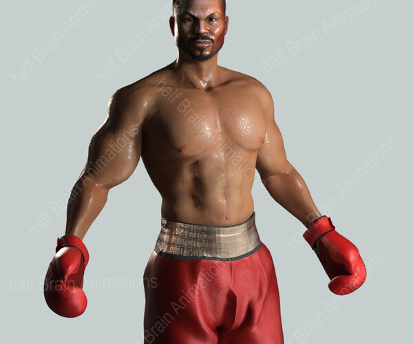 ArtStation - Realistic 3d model Boxer and fighter | Resources
